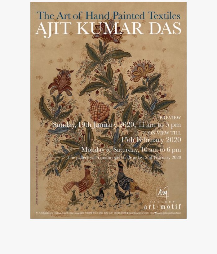 Indian Heritage - News / Announcements - Exhibition at Gallery Art Motif, 'The Art of Hand ...